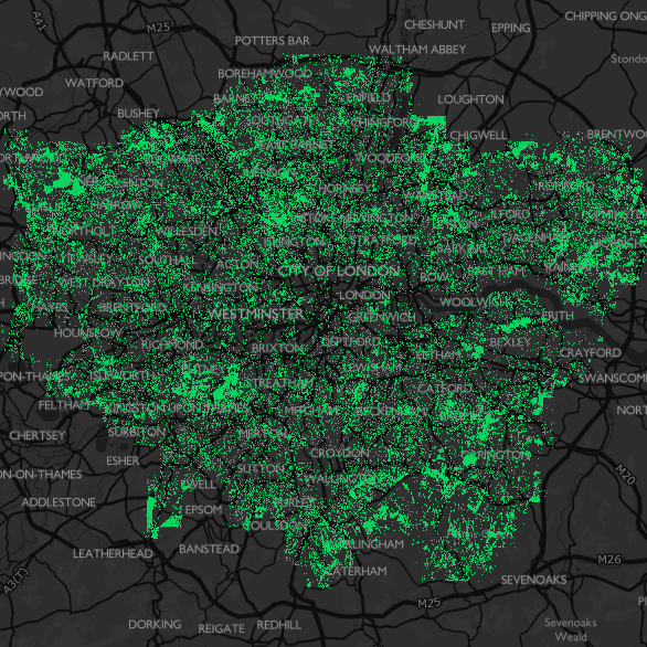 Tree canopy cover map | London City Hall