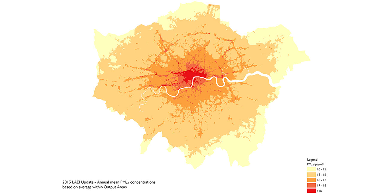 Map reveals dire extent of London’s toxic air | London City Hall